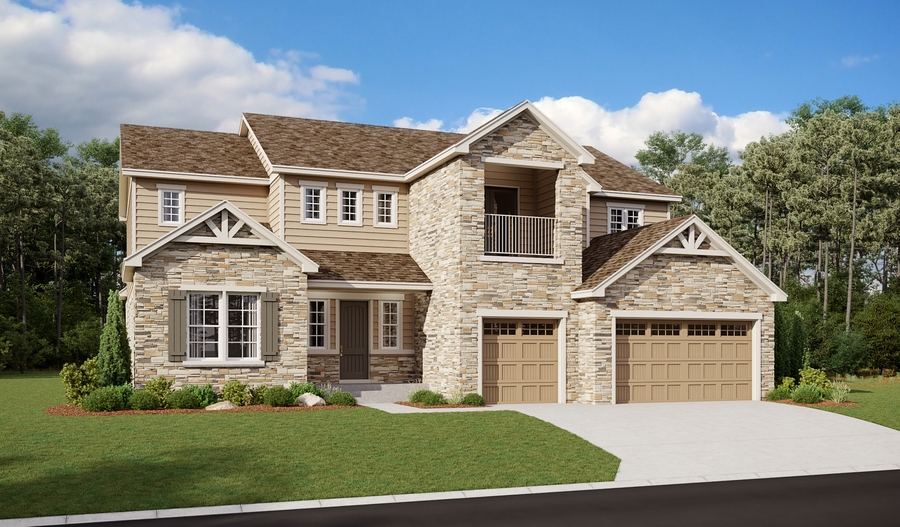 Harmon floor plan at Vista Pines at Crystal Valley | Richmond American ...
